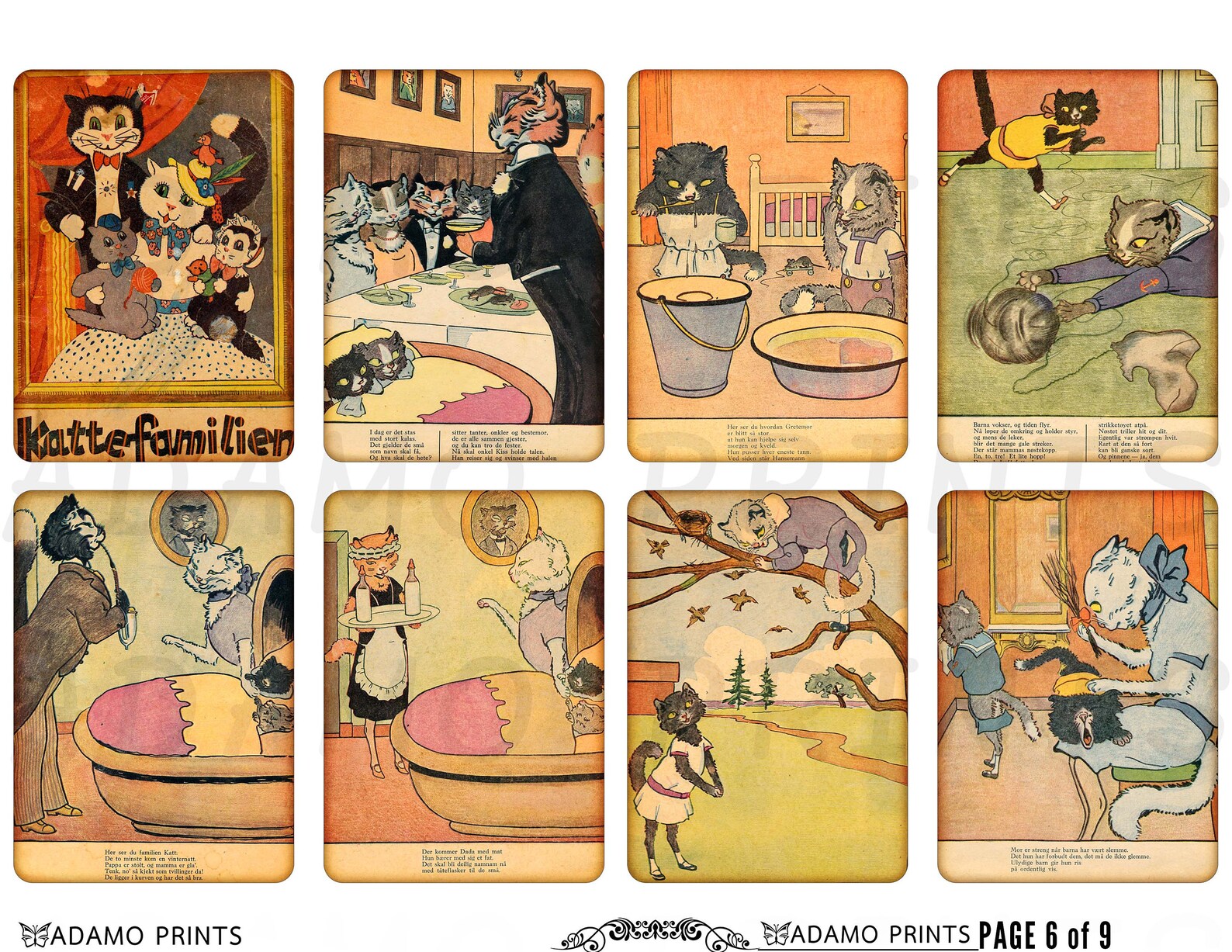 Vintage Cat Ephemera, 19th-20th Century Art (digital Download) - Etsy