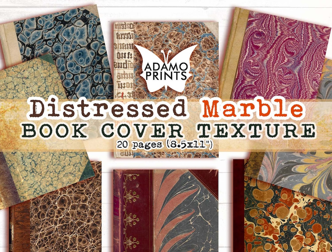 Distressed Marble Book Cover Texture, Grunge Digital Paper, Junk ...