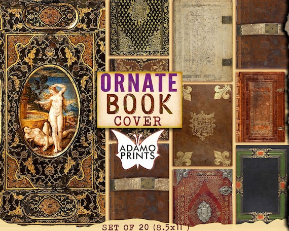 Ornate Book Cover Vintage Book Cover Grunge Digital Book - Etsy