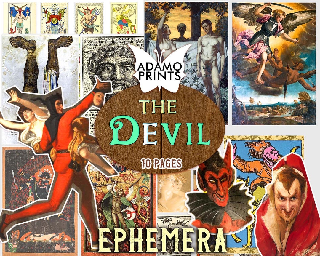 The Devil, Horror, Paranormal Occult, Spooky, Digital Images, Ephemera ...