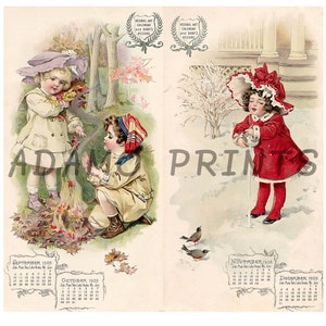 Muad Humphrey Calendar, Vintage Art, Child Ephemera, Ephemera Classic ...