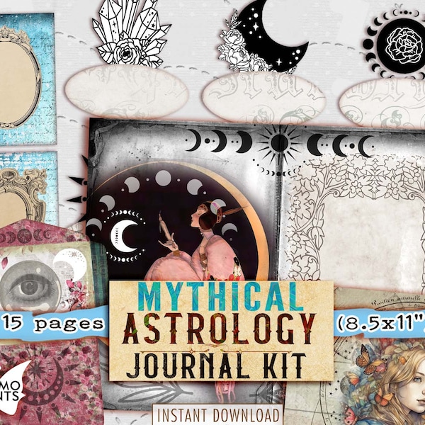 Astrology Lined Journal - Etsy
