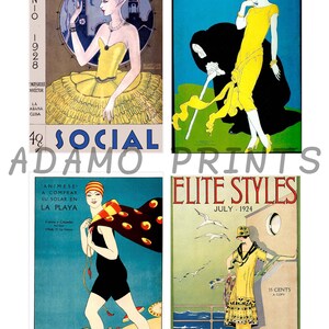 Old Fashion Magazine Cover, Magazine Digital, Vintage Art, Digital ...