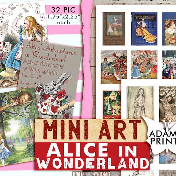 Miniature Alice in Wonderland Fairy Garden - Etsy