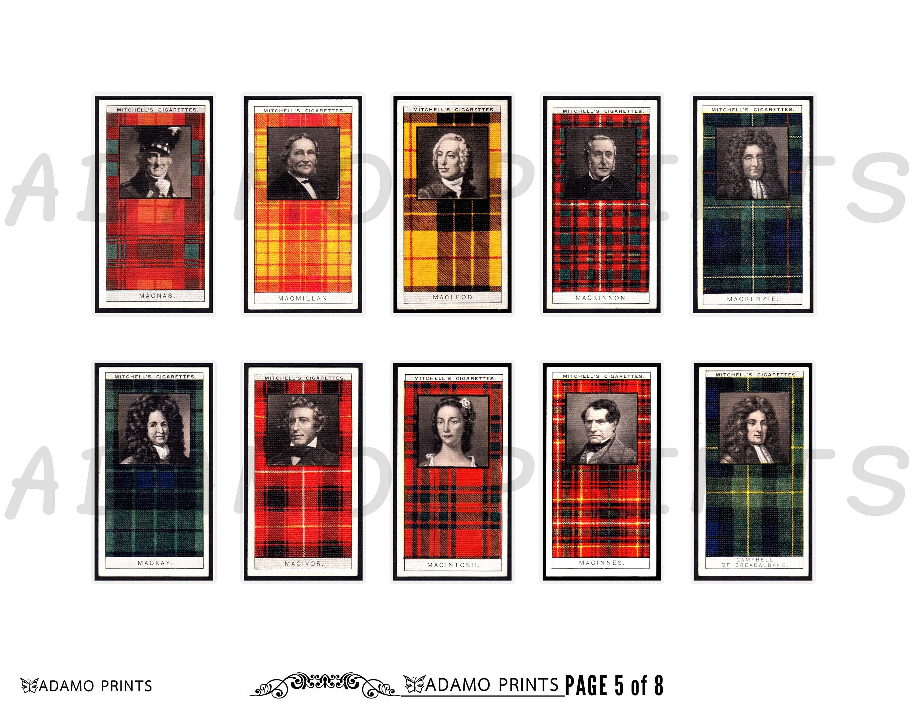 Scottish Clans Tea Card Cigarette Cards Tea Card Digital - Etsy