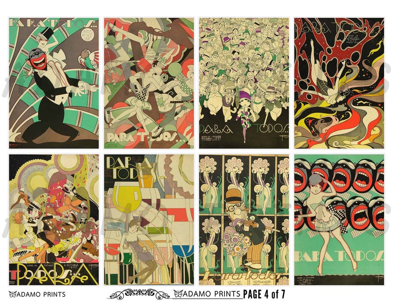 Para Todos Magazine Covers Magazine Digital Vintage Art | Etsy