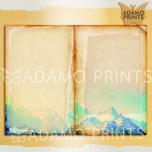 Nature Journal Pages Set1, Collage Sheet, Coffee Dyed, Printable ...