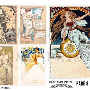 European Art Ads Poster, Ephemera Digital, Digital Collage, Old ...