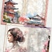 Japan Cherry Blossom Journal Kit, Japanese Journal Page, Sakura, Asian ...