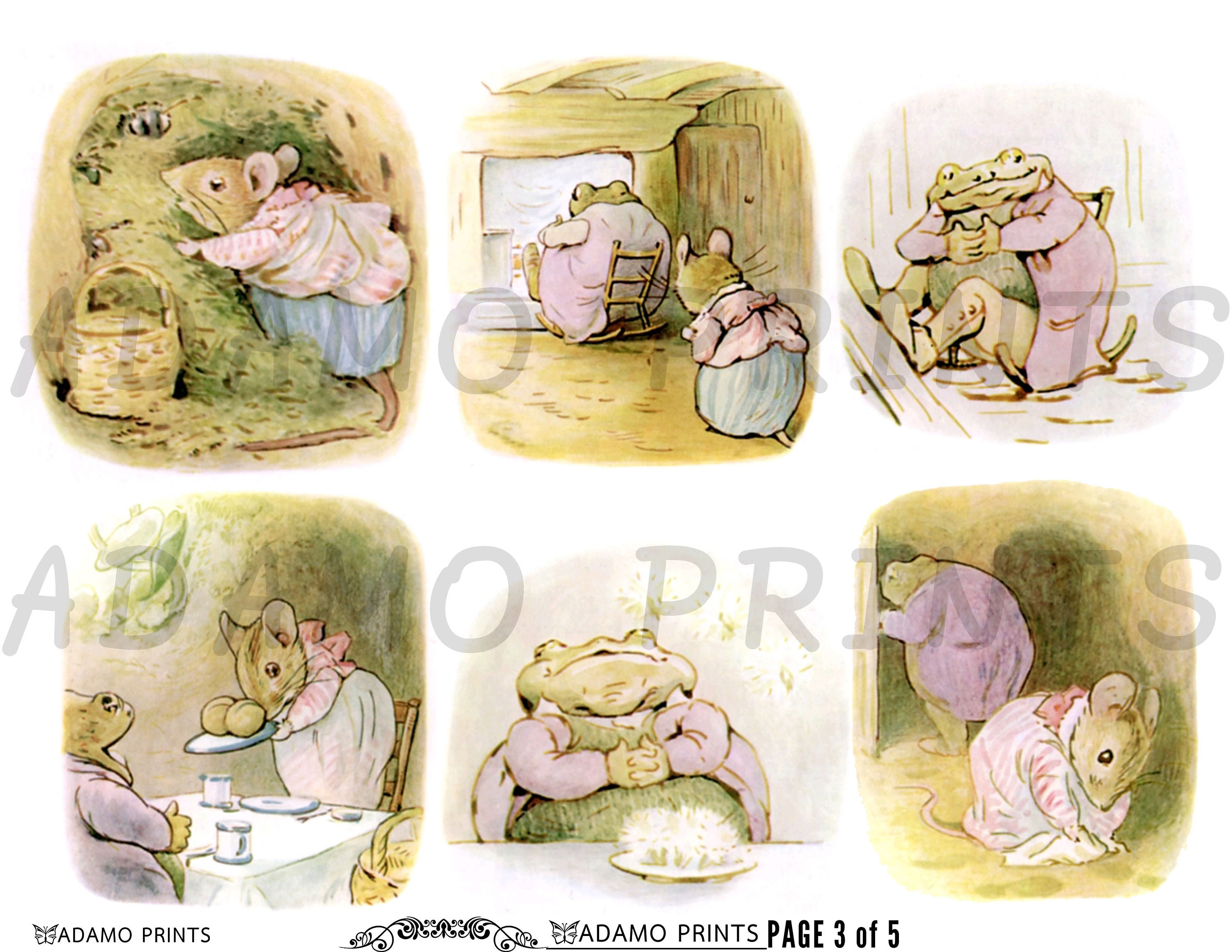 Beatrix Potter Book the Tale of Mrs. Tittlemouse Children - Etsy