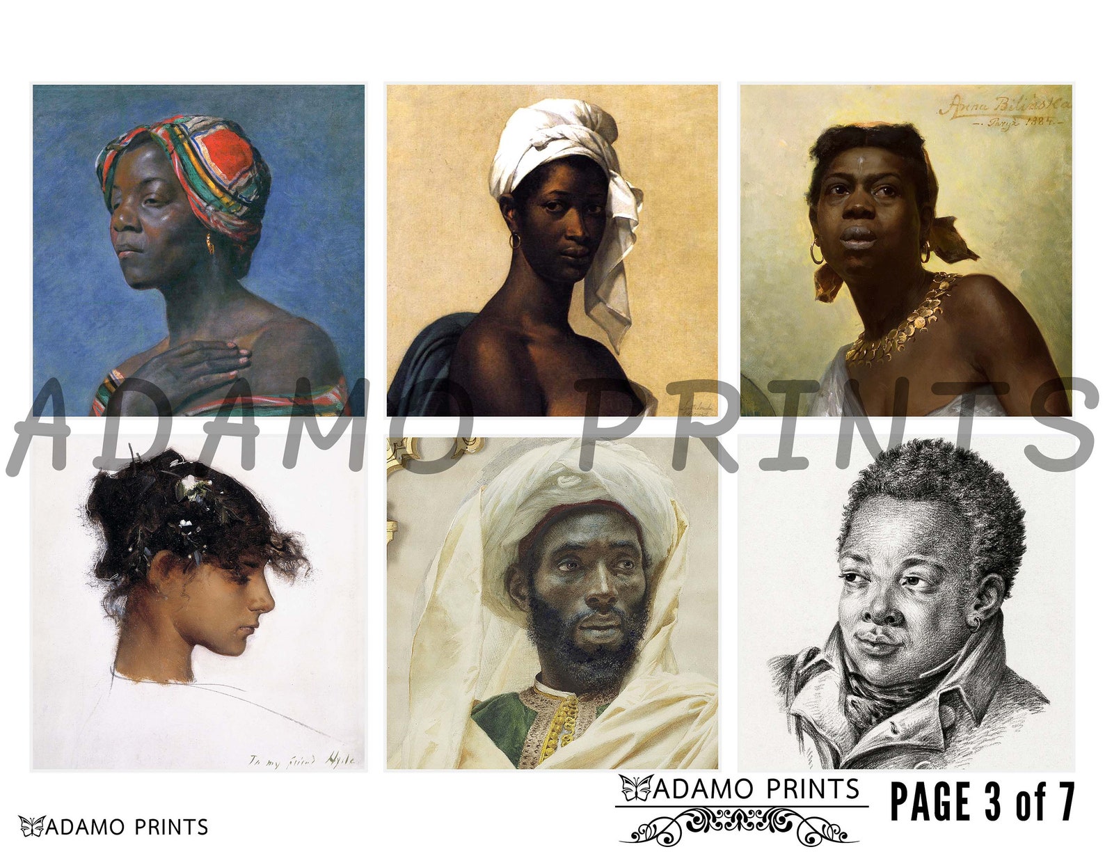 Afrocentric Art, Vintage African American, Digital Images, Digital ...