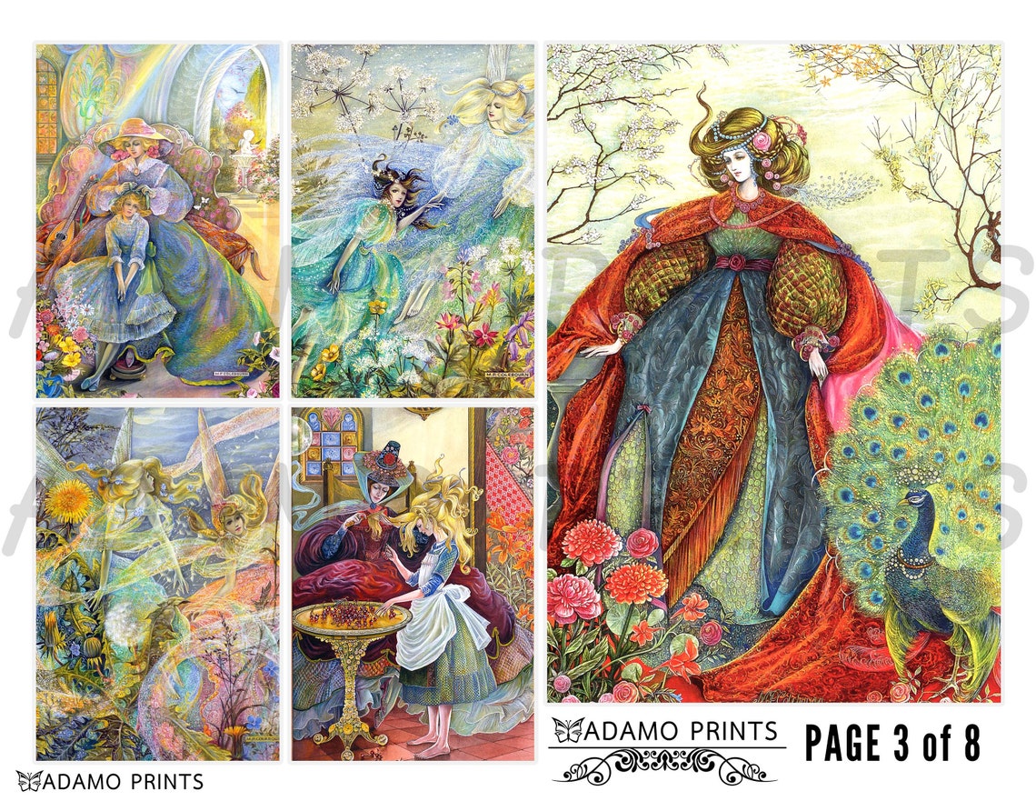 Magical Fairy Set1 Fairy Land Digital Images Princess - Etsy