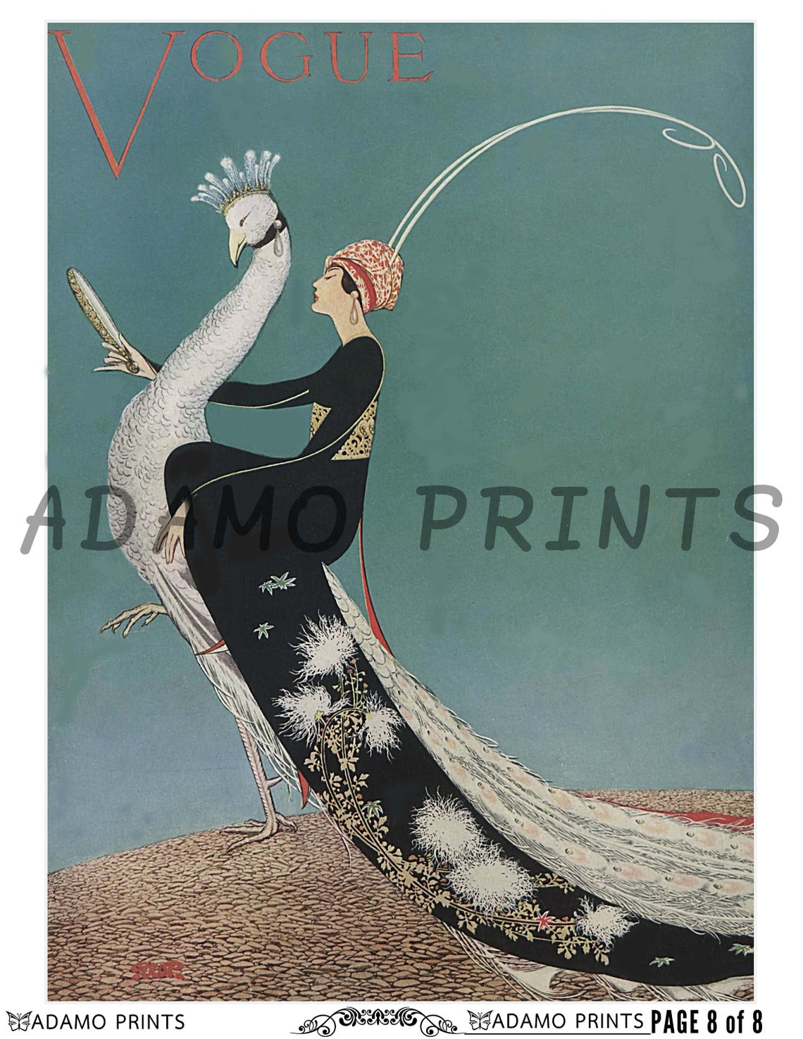 Mermaid & Friends Digital Images Vintage Art Ephemera | Etsy