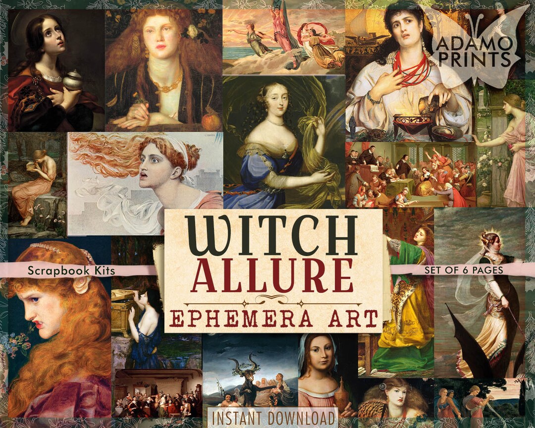 Witch Allure, Digital Art, Beautiful Witches, Magic, Vintage Digital ...