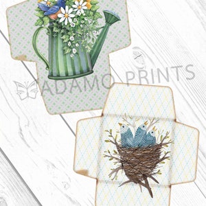 Shabby Chic Spring Envelope, Junk Journal Kit, Nature Envelope, Vintage ...