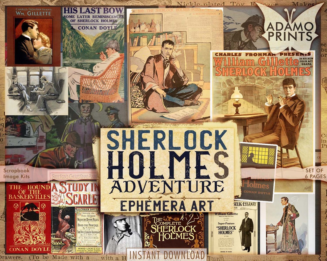 Sherlock Holmes Adventures Digital Fiction Detective - Etsy
