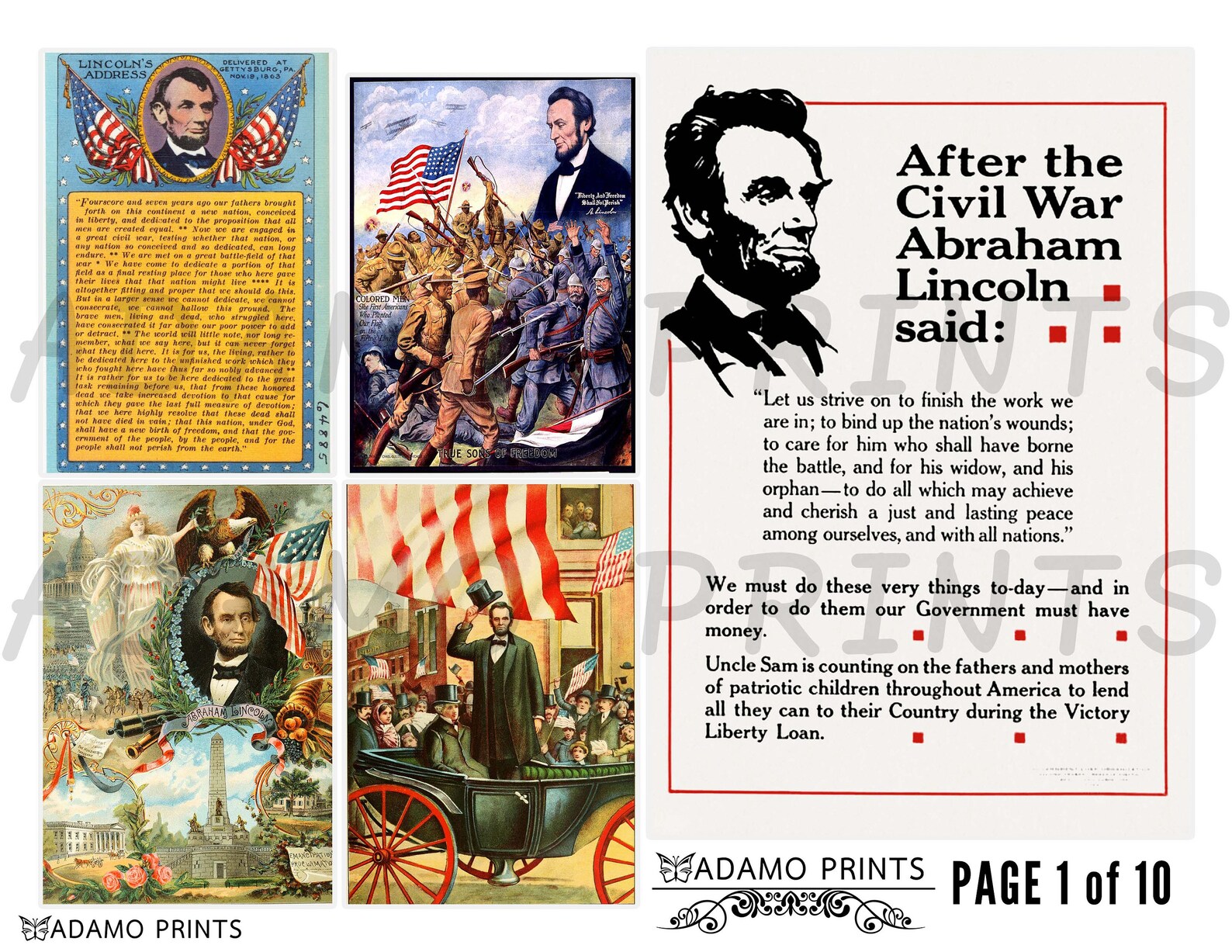 Abraham Lincoln, President, Digital Images, Vintage Photos, Digital ...