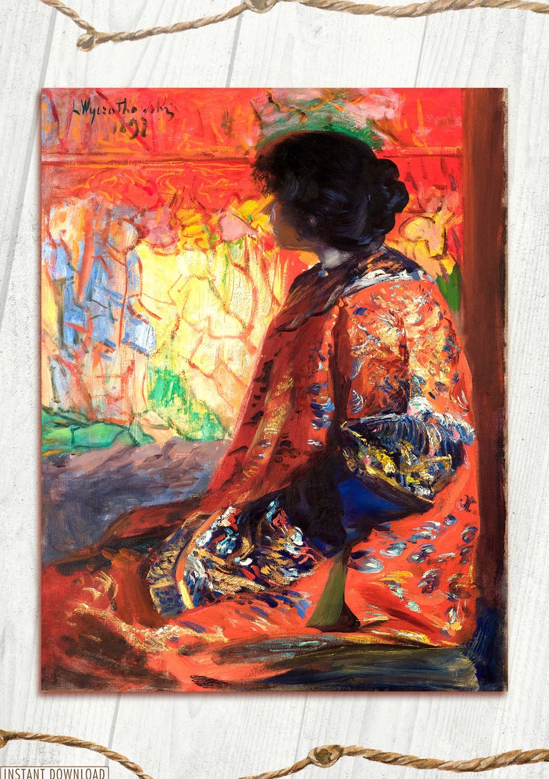 Vintage Japanese Women Poster Digital Images Women Art - Etsy