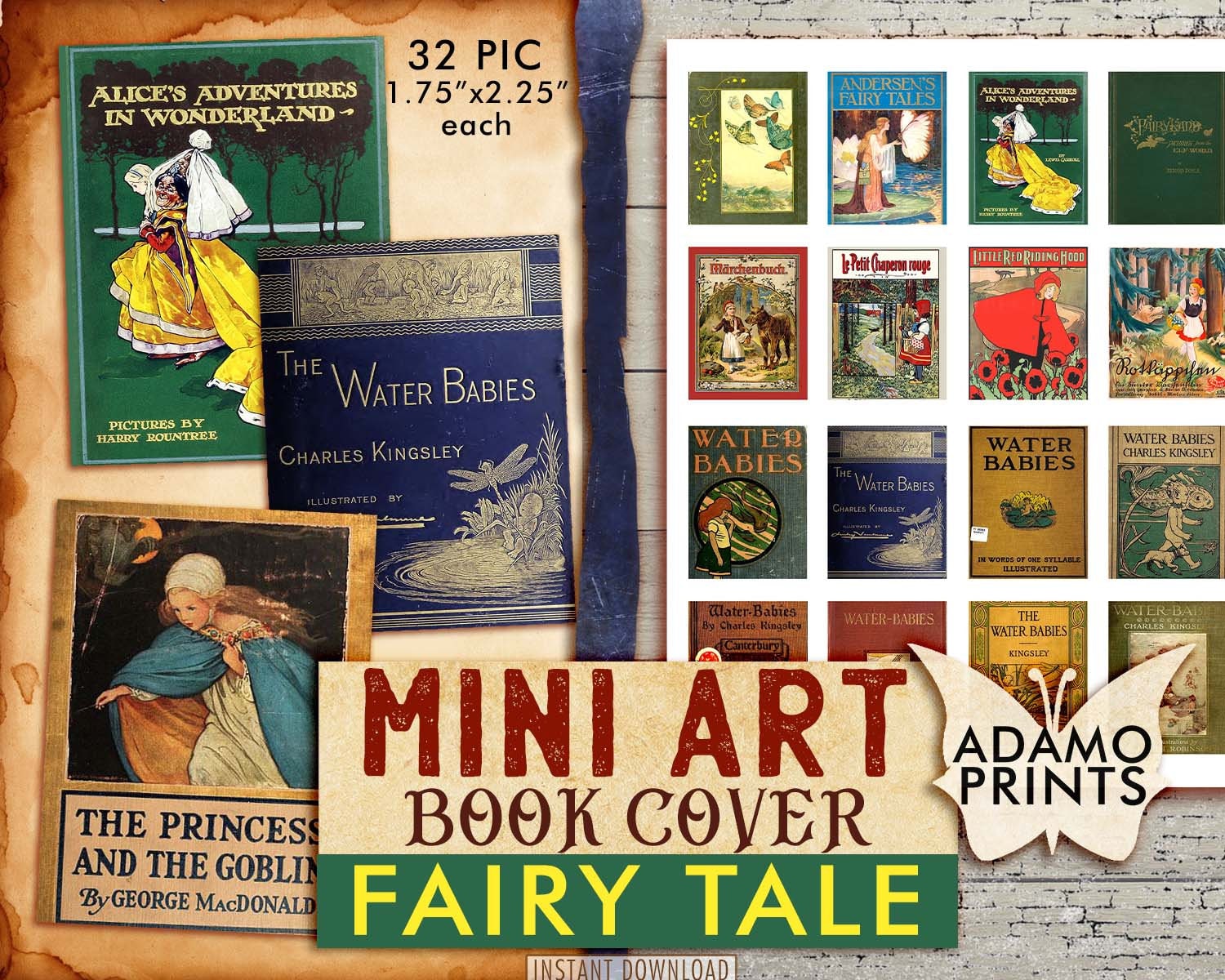 Antique Fairy Tale Book Cover