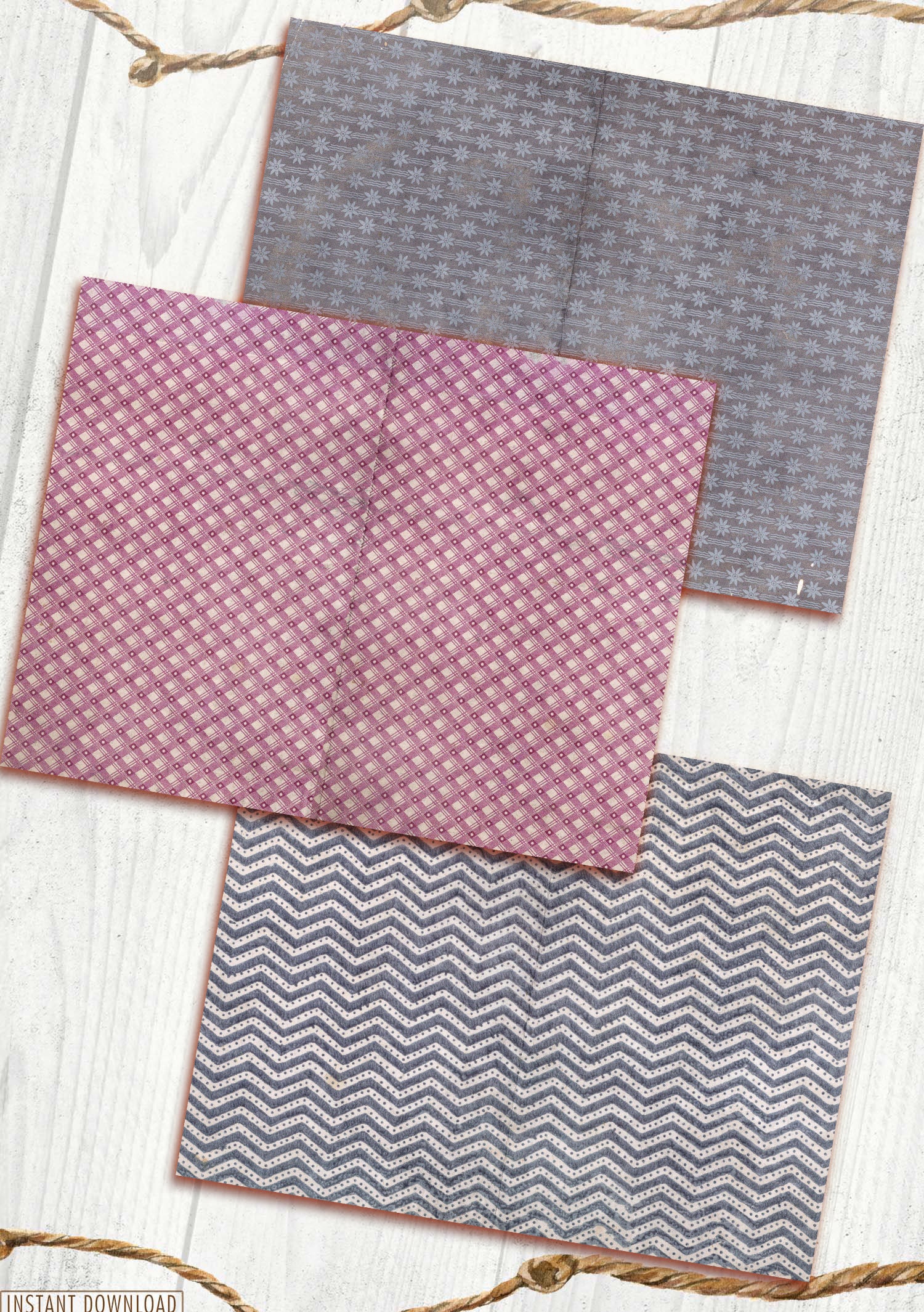 Decorative Paper Book Cover Set4 Grunge Junk Journal Kit - Etsy