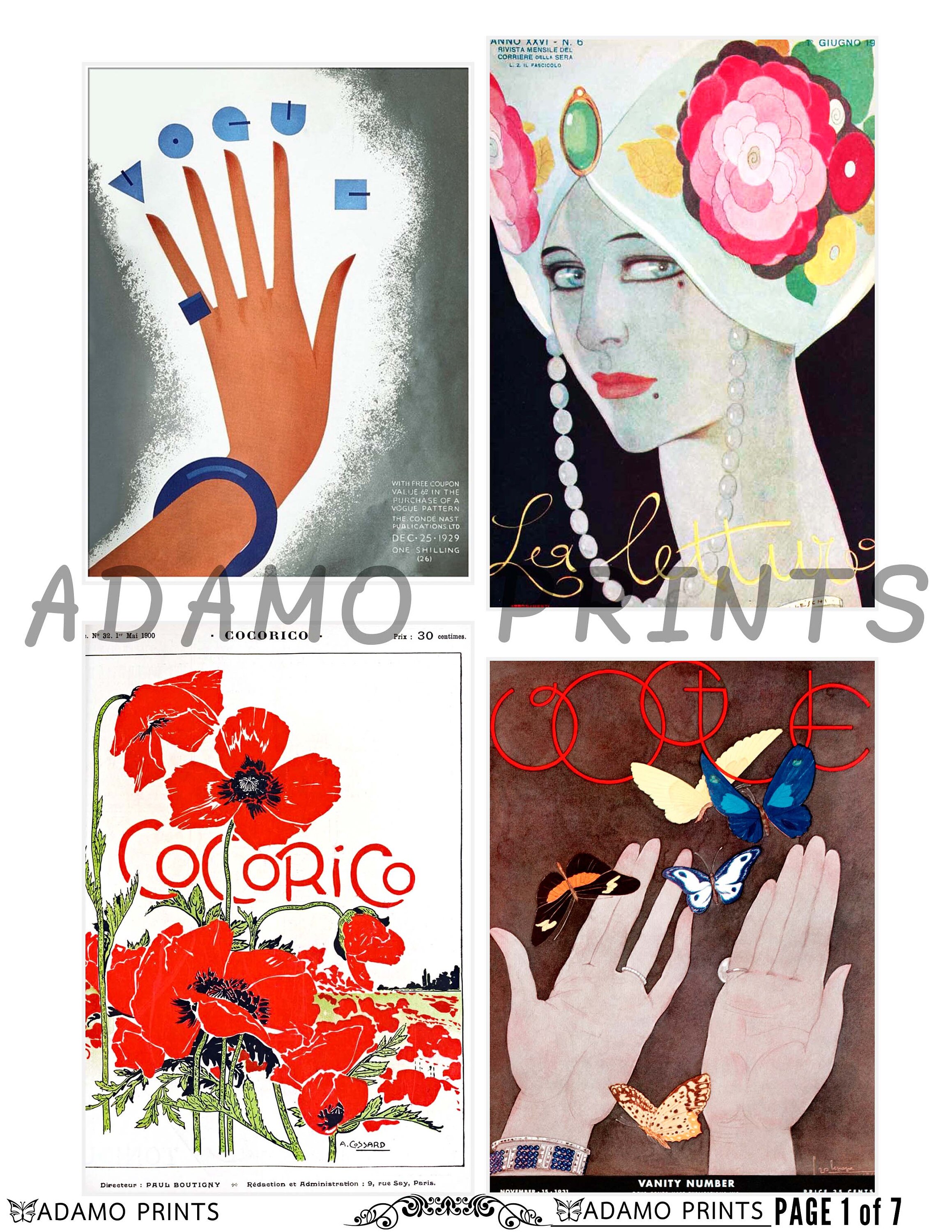 Art on Magazine Magazine Digital Digital Image Vintage Art | Etsy