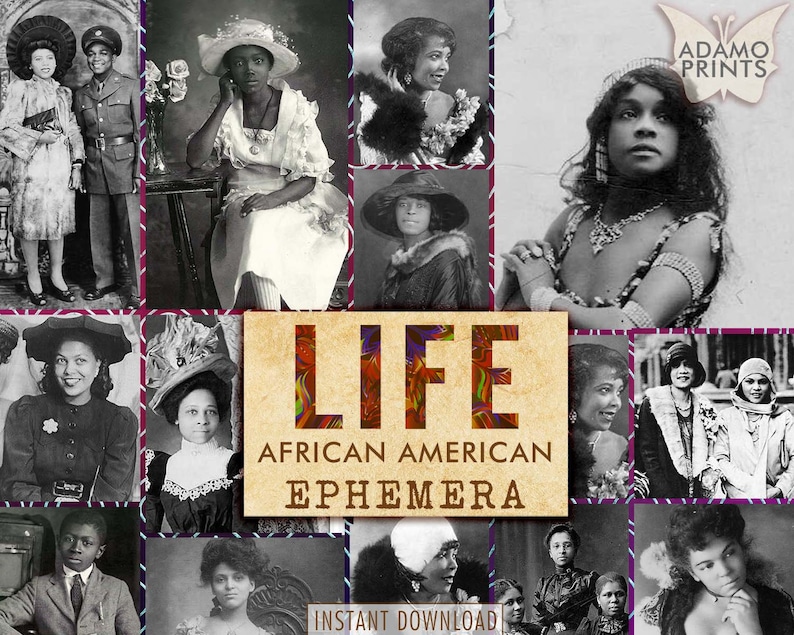 Life African American, Vintage African American Women, Digital Images ...