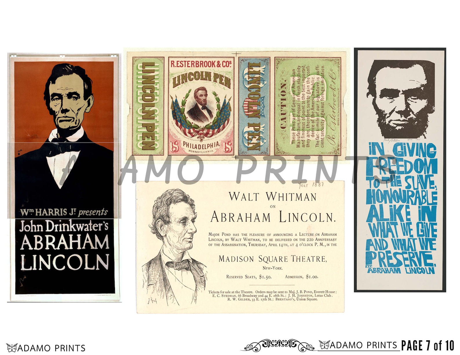 Abraham Lincoln, President, Digital Images, Vintage Photos, Digital ...