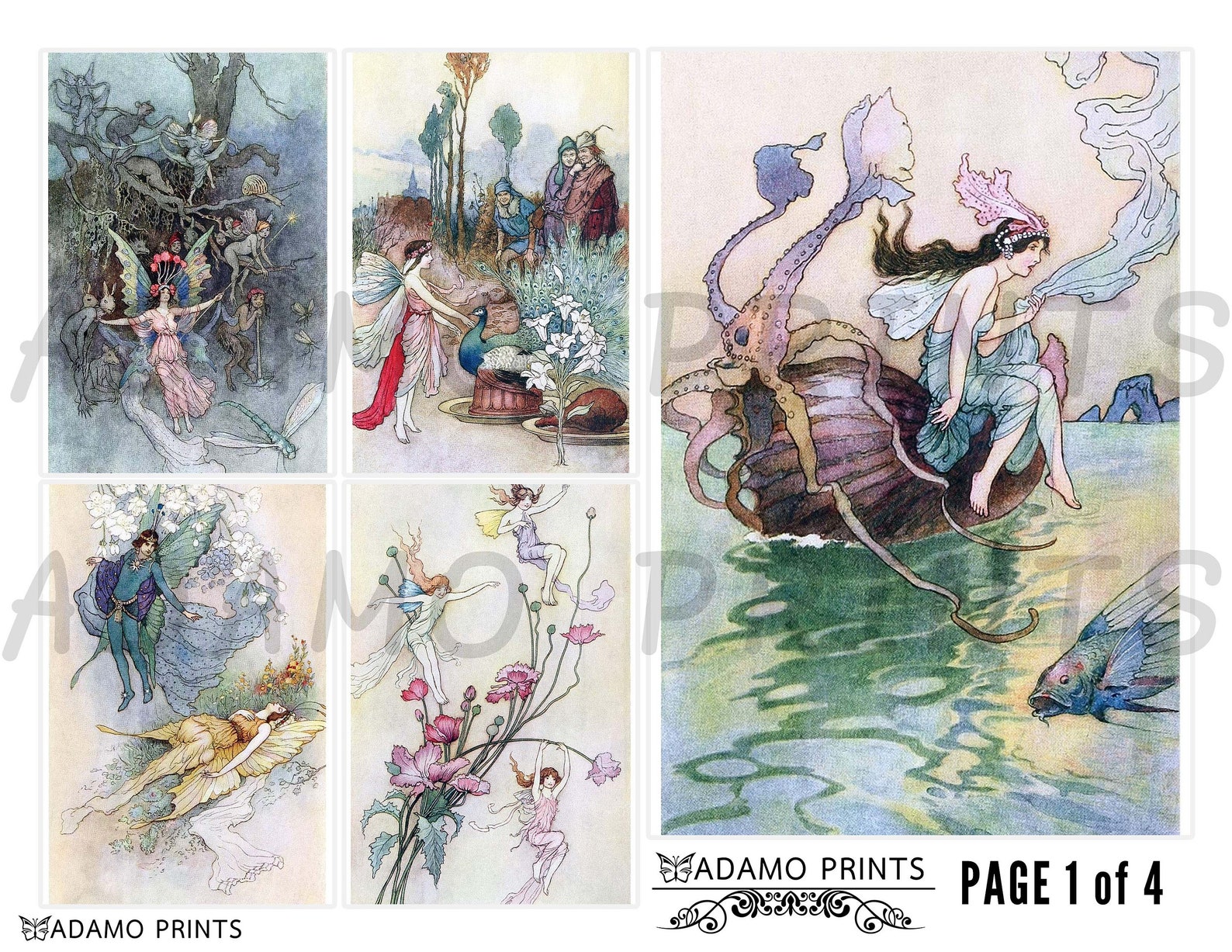 The Book of Fairy by Warwick Goble, Fairy Tales, Magic, Children Book ...