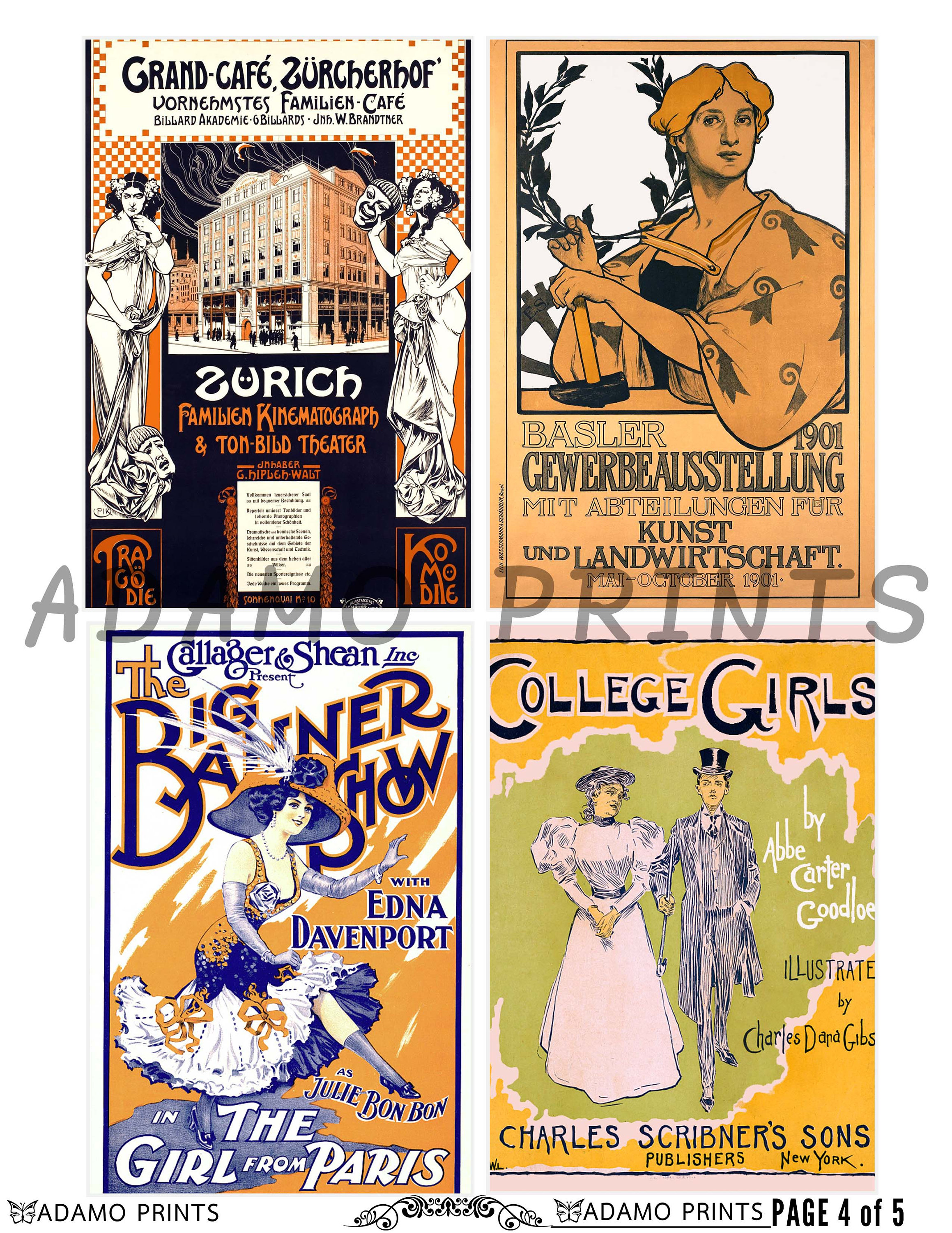 Vintage Typography Ads Set1 Vintage Images Ephemera Digital - Etsy