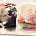 Japan Cherry Blossom Journal Kit, Japanese Journal Page, Sakura, Asian ...