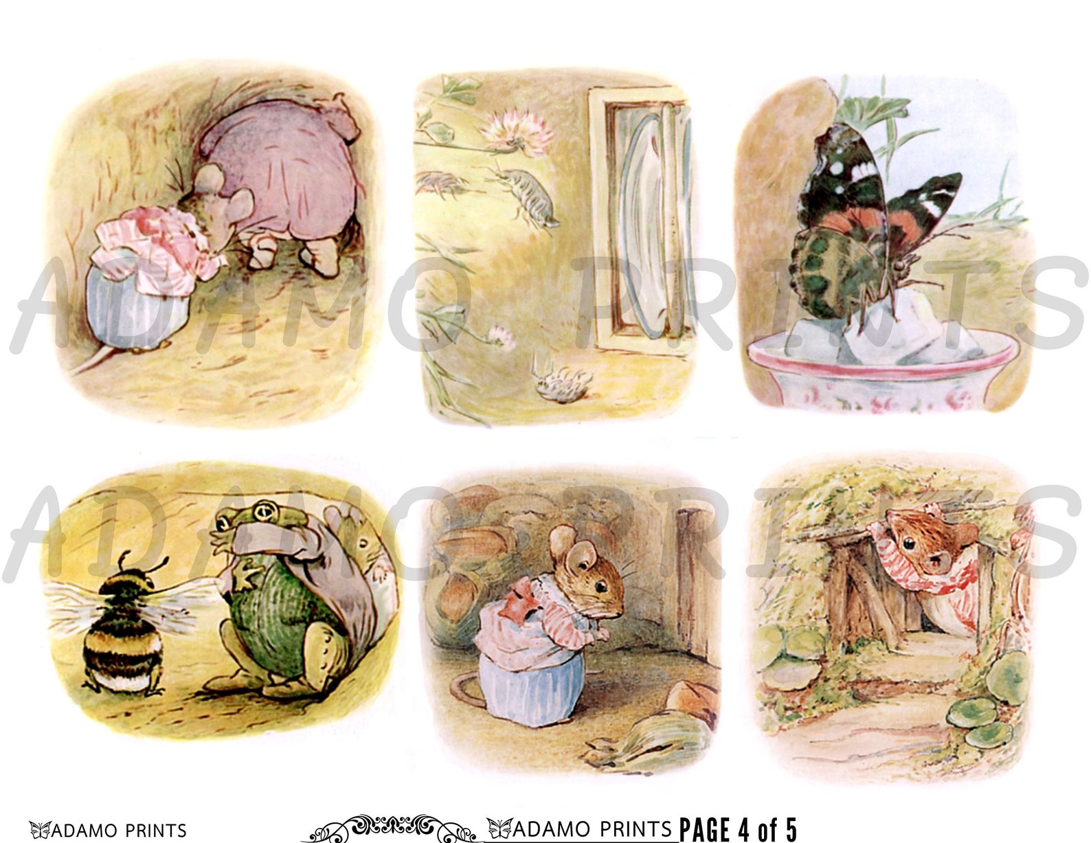 Beatrix Potter Book the Tale of Mrs. Tittlemouse Children - Etsy