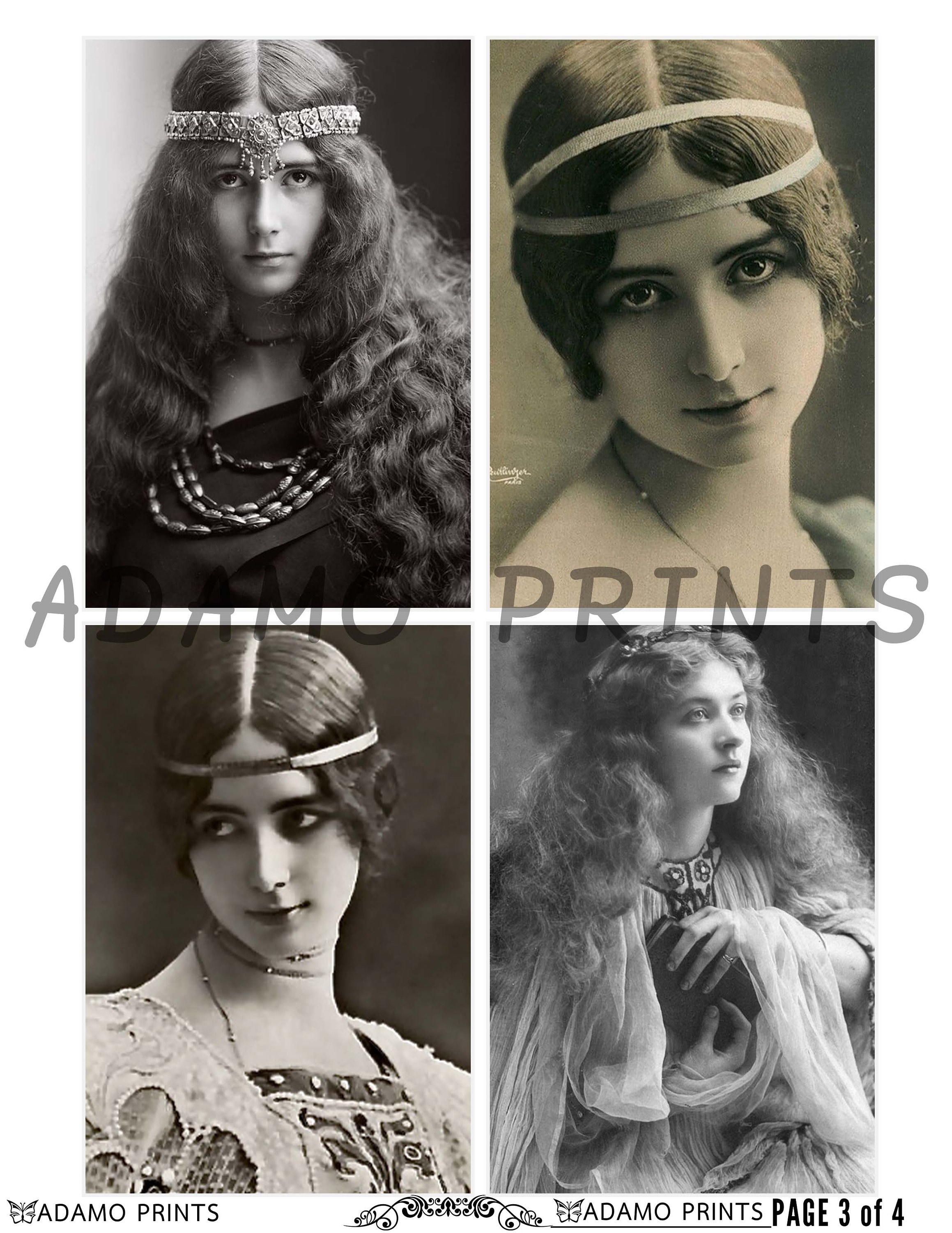 Bohemian Gypsy Photos, Vintage Ephemera, Digital Collage (digital ...
