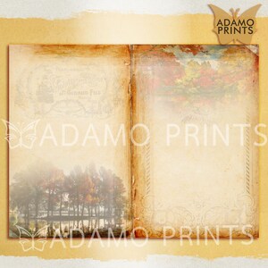 Nature Journal Pages Set1, Collage Sheet, Coffee Dyed, Printable ...