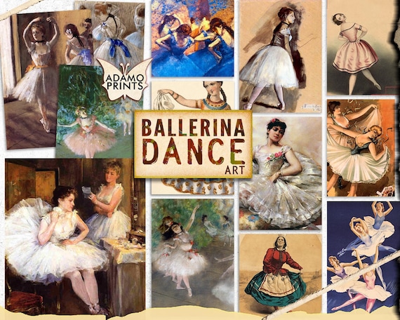 Ballerina Dance Classic Ephemera Digital Ephemera Printable - Etsy