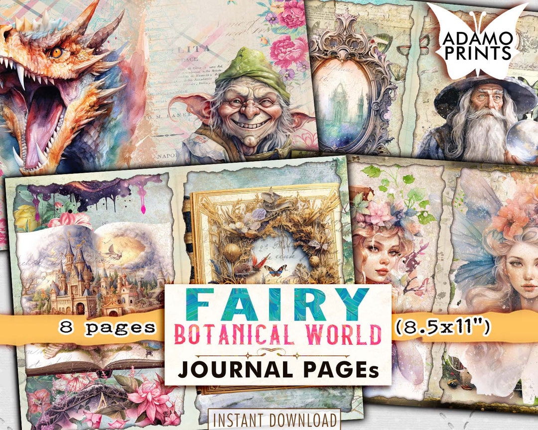 Fairy Botanical World Journal Pages, Princess, Wizard, Magic, Flower ...