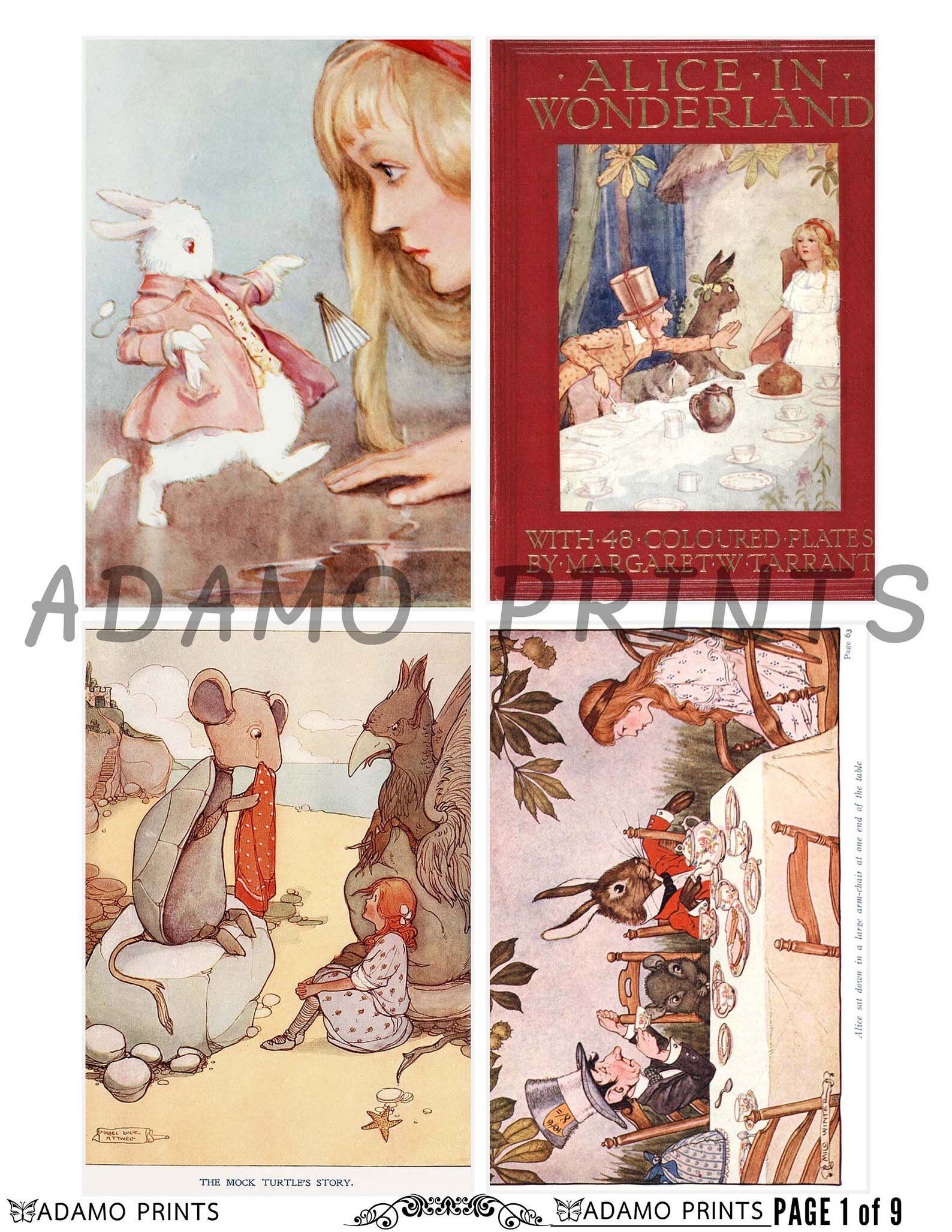 Cute Fairy Tale Fairy Land Alice in Wonderland Digital | Etsy