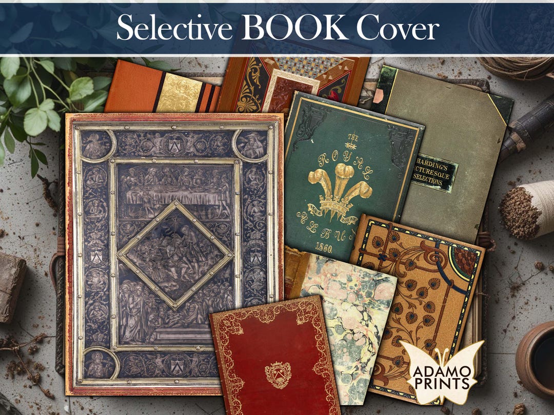 Selective Book Cover, Vintage Ornate Book Cover,grunge Digital Book ...