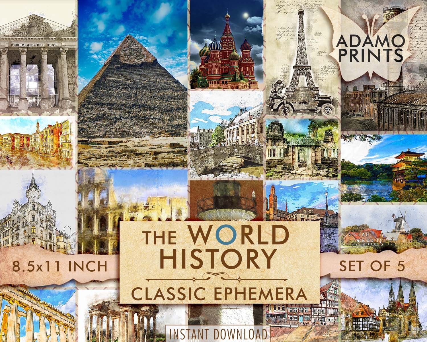 World History Word Collage