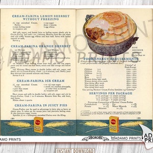 Ancient Food Cookbook, Recipe Digital, Printable Images, Vintage Image ...