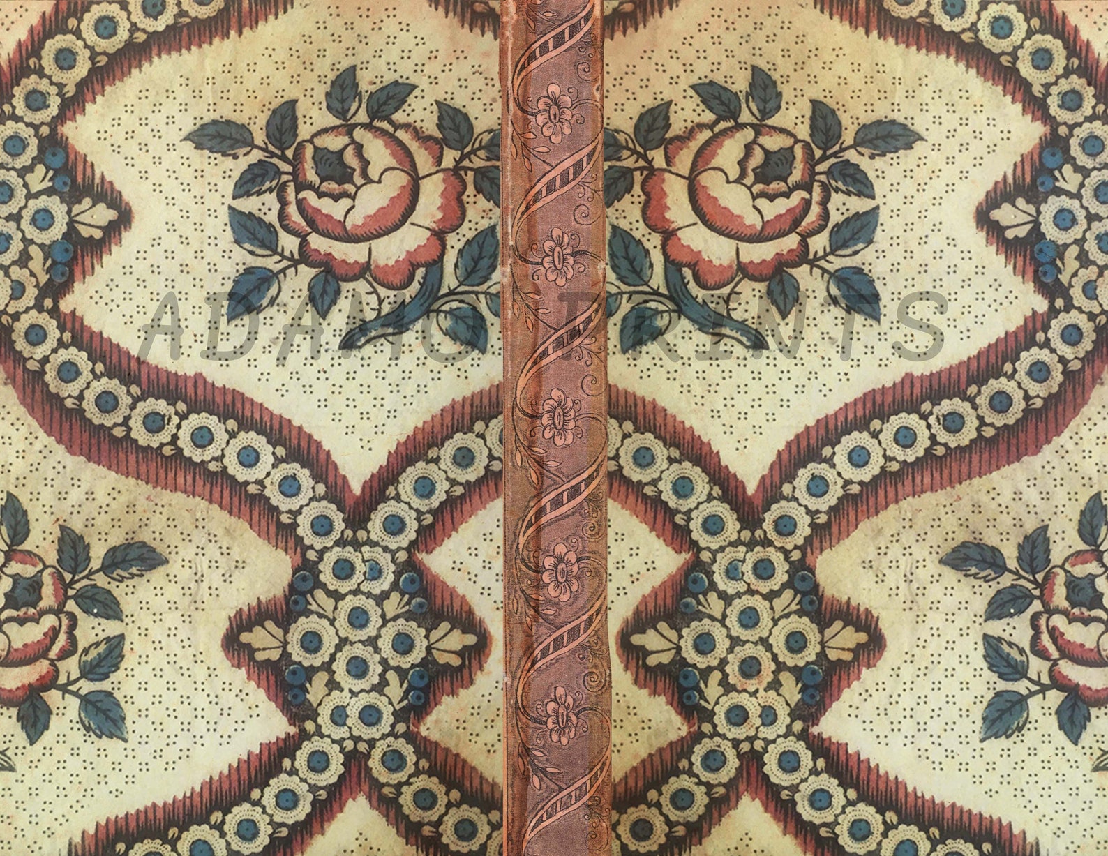 Flower Bookbinding Journal, Vintage Book Cover, Ephemera Classics ...