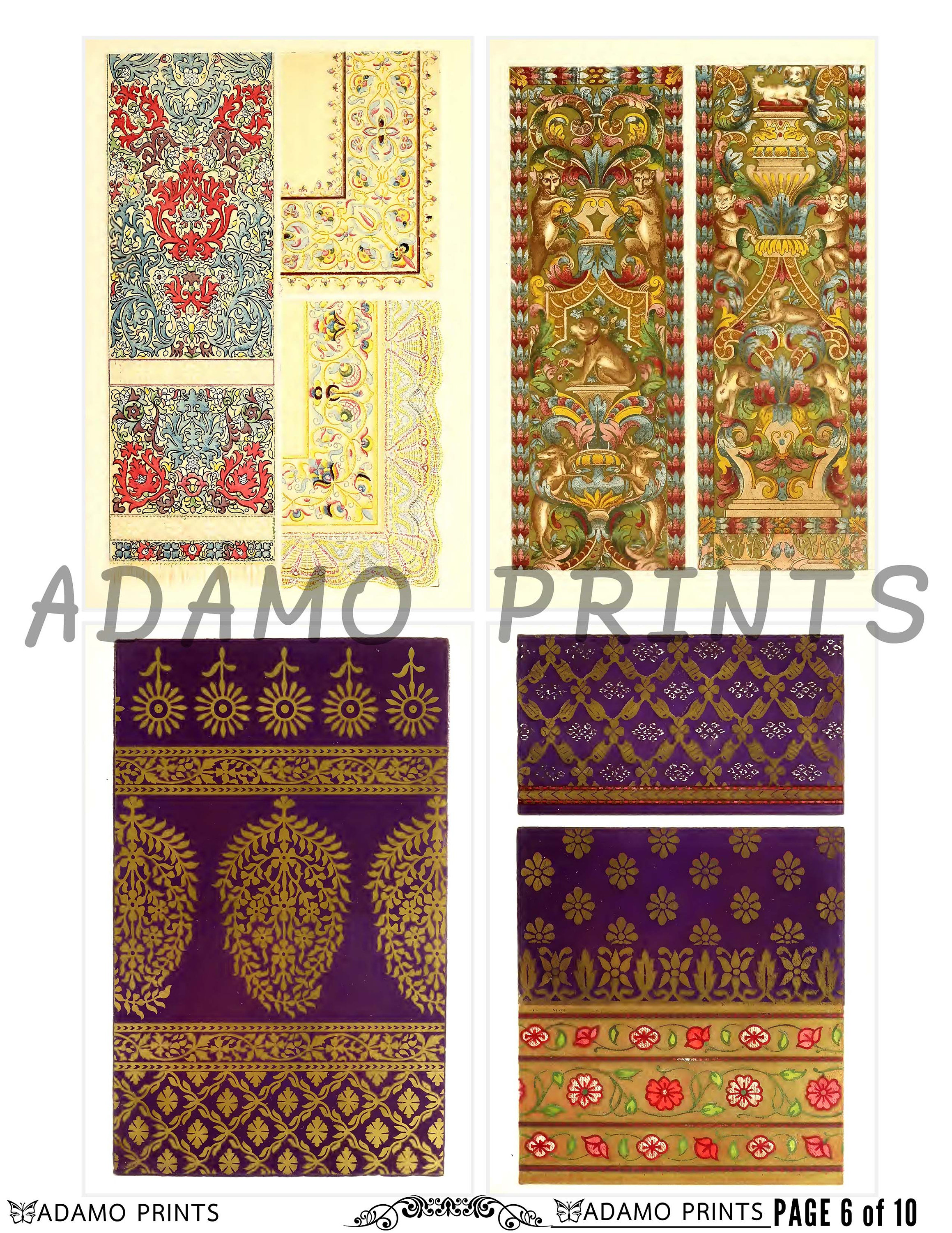Ornament Art Pattern, Antique Wallpaper Digital, Paper Texture ...