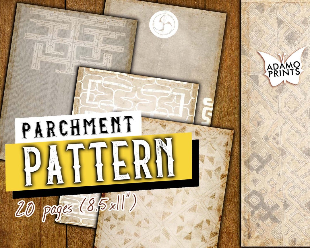 Parchment Pattern, Vintage, Paper for Journal Kit, Digital Kit, Digital ...