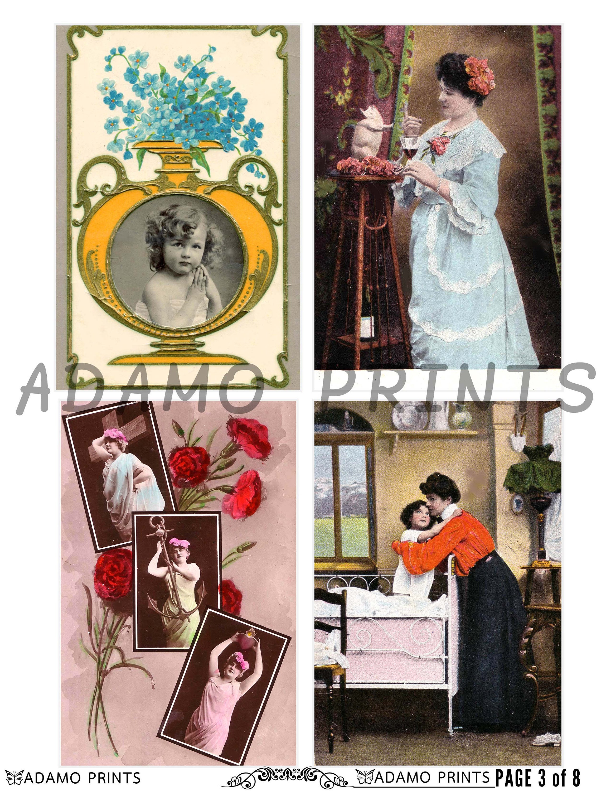 Ephemera Memory Set2 Vintage Photo Digital Ephemera Classic - Etsy