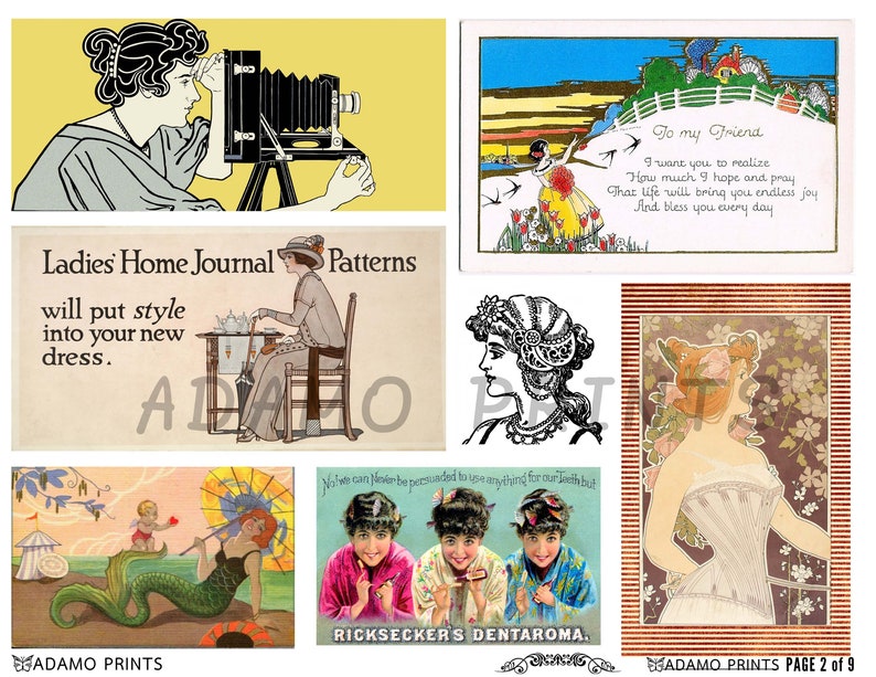 Art Deco Ephemera Vintage Art Ephemera Classic Digital - Etsy