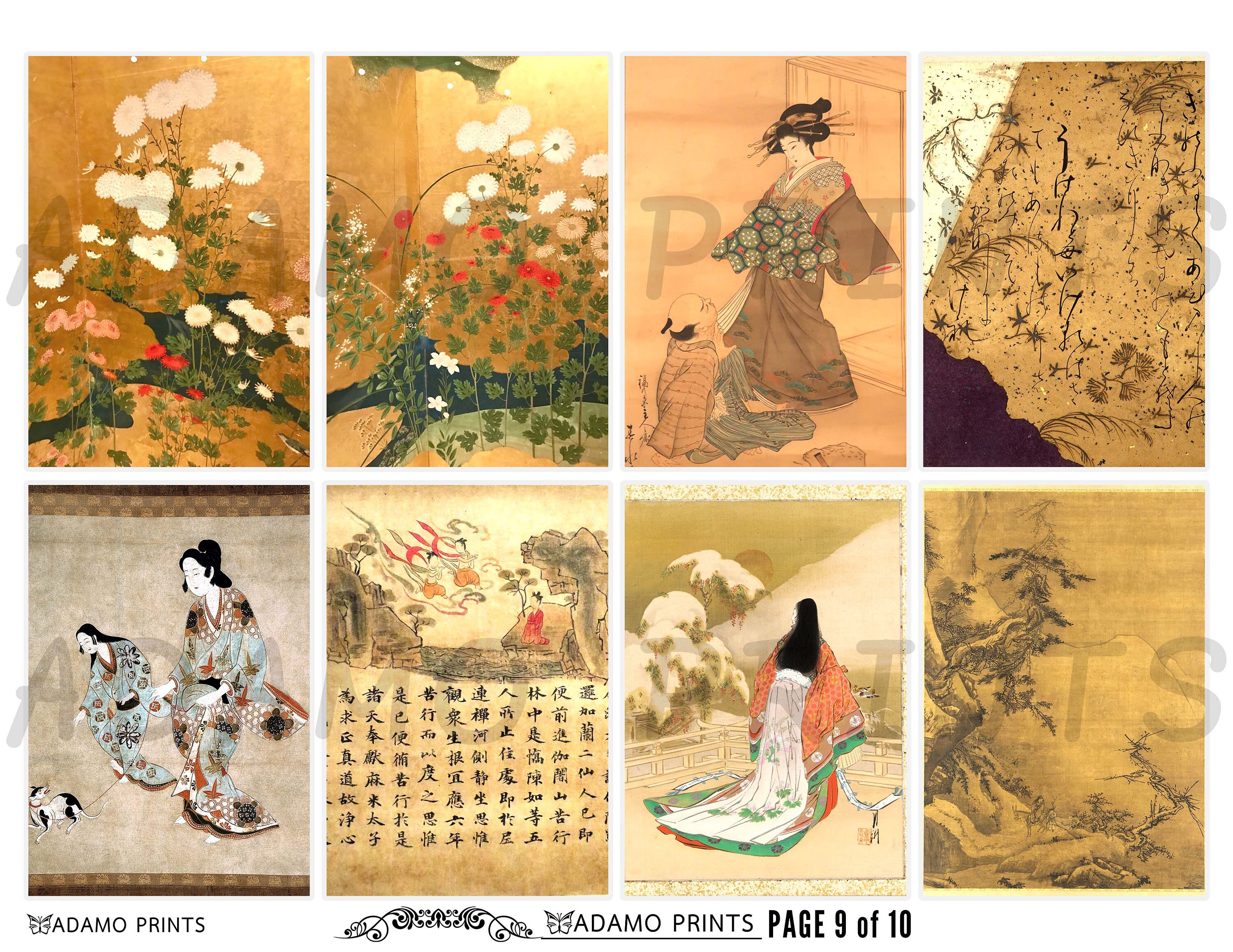 Retro Japanese Prints, Traditional Japan, Vintage Art, Digital Images ...