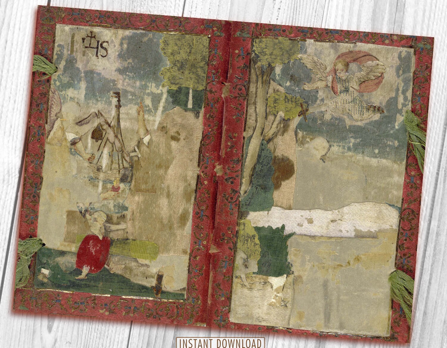 Motif Book Cover Journal Kit Vintage Bookbinding Ephemera - Etsy