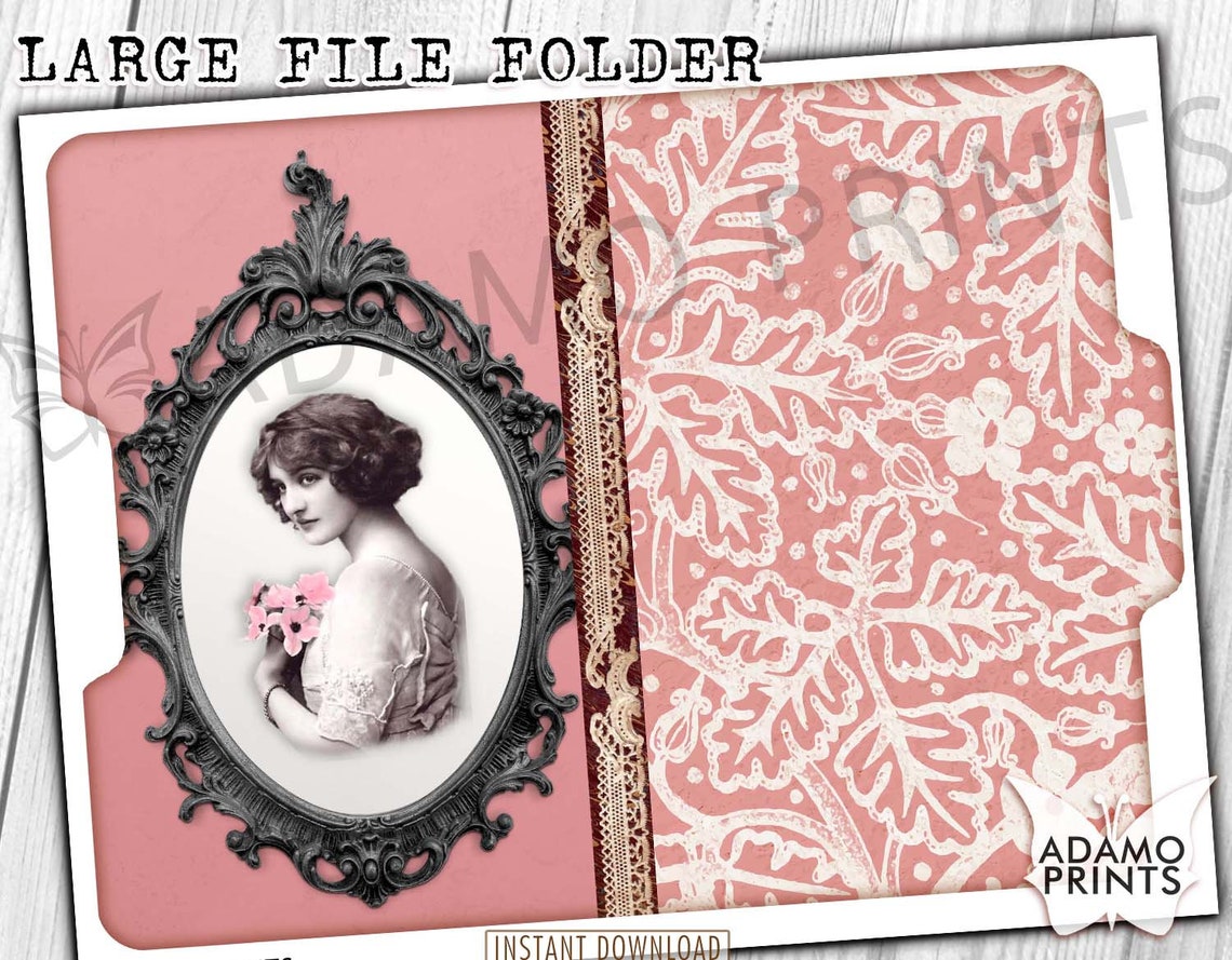 Traveler Planner Victorian Era Journal Kit File Folders | Etsy