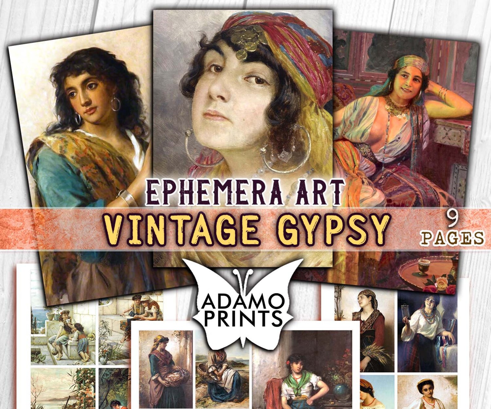 Vintage Gypsy Boho Vintage Style Ephemera Classic Vintage - Etsy
