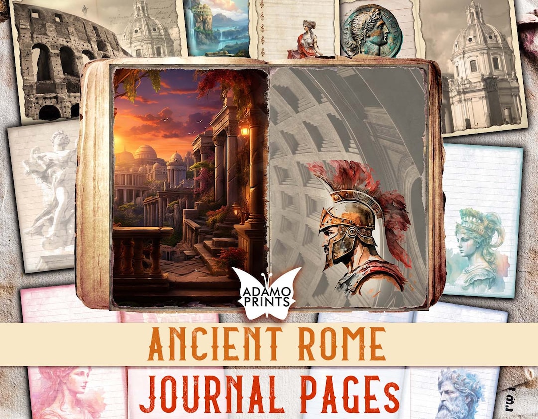 Ancient Rome Junk Journal Pages, Mythology, Collage Sheets, Ephemera ...