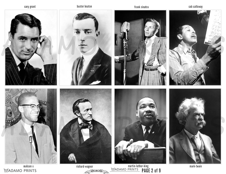 Memory of Celebrities Vintage Photos Digital Images Vintage - Etsy